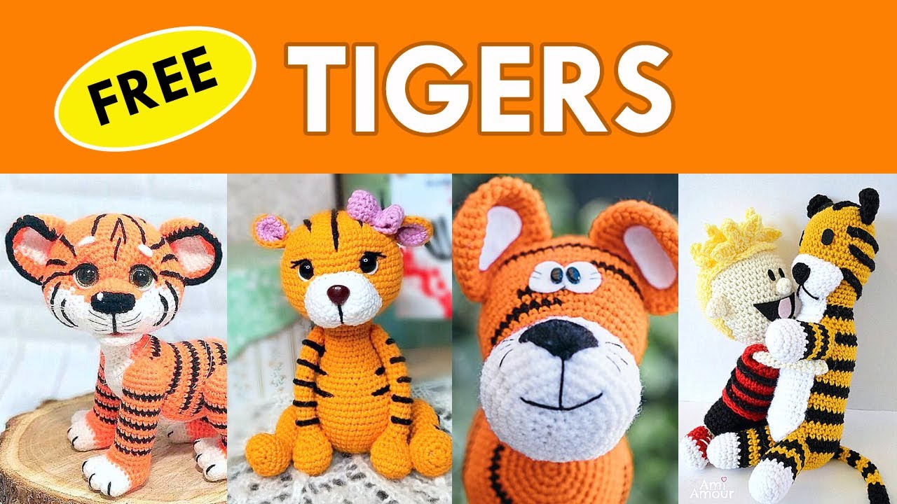 Free Amigurumi Tiger Crochet Pattern Roundup!