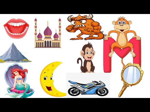 Words that start with letter /m for/things made from M/Kids learning videos/