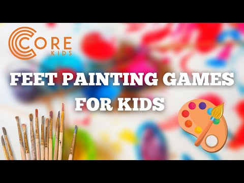 Feet Painting Games for Kids | Core Kids