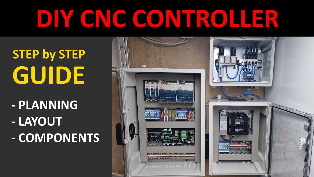 DIY CNC Controller Part 1 - Step by Step Guide for Layout, Components, VFD and ATC Pneumatics