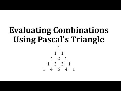 Evaluating Combinations Using Pascal’s Triangle | Math Help from ...