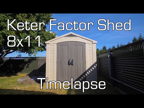 Keter Factor Shed 8x11 & Foundation Timelapse