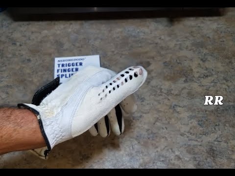 This trigger finger splint got me through a round of golf and a large bucket, used as a thumb splint