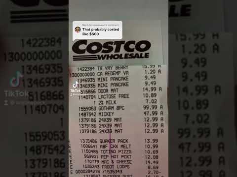 Big Family Costco Receipt #shorts