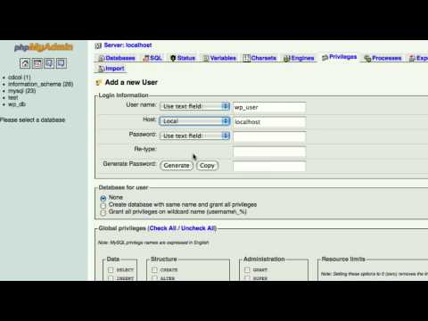 How To Create A Wordpress Database In phpMyAdmin