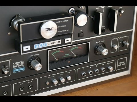 AKAI X-1810D stereo reel to reel tape recorder and 8-track - auto reverse