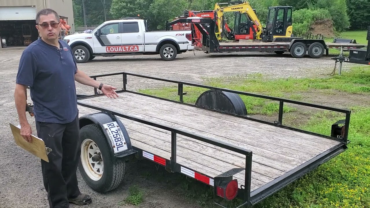 Spécifications d'une remorque 5x12pi pour transporter un vtt