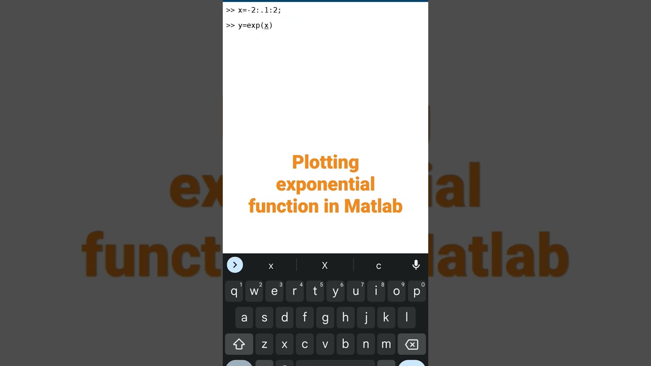 Plotting exponential function exp(x) in matlab #matlab #graph #maths #exponentialfunctions