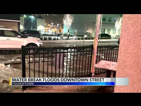 Water main break impacts traffic in Youngstown