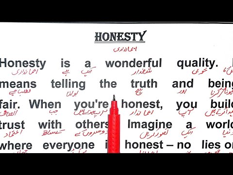 Honesty || Spoken English Practice