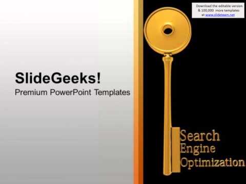 seo search engine optimization key business powerpoint templates ppt backgrounds for slides 0213 pre
