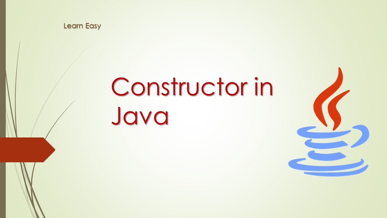Learn Java Constructor | EasyTechCode