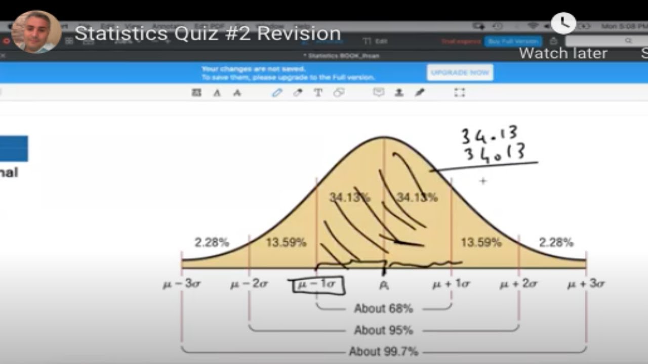 Statistics Quiz #2 Revision