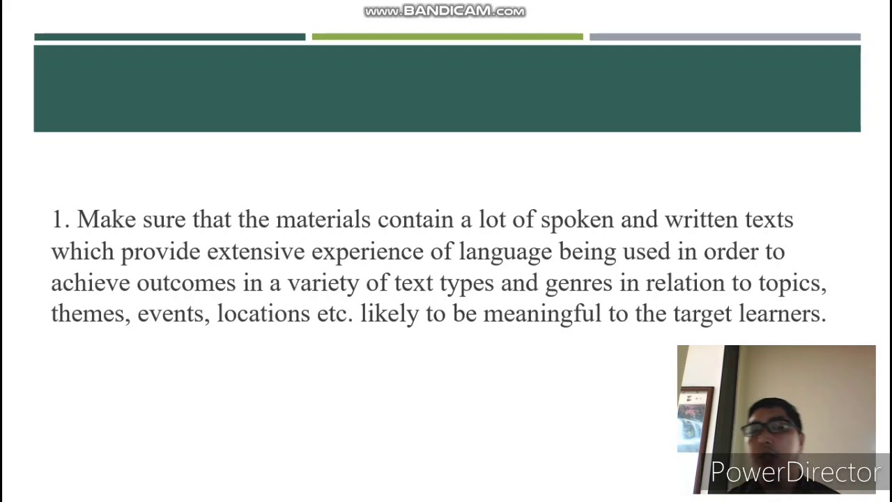 Principles of Language Acquisition and Materials Development part 1
