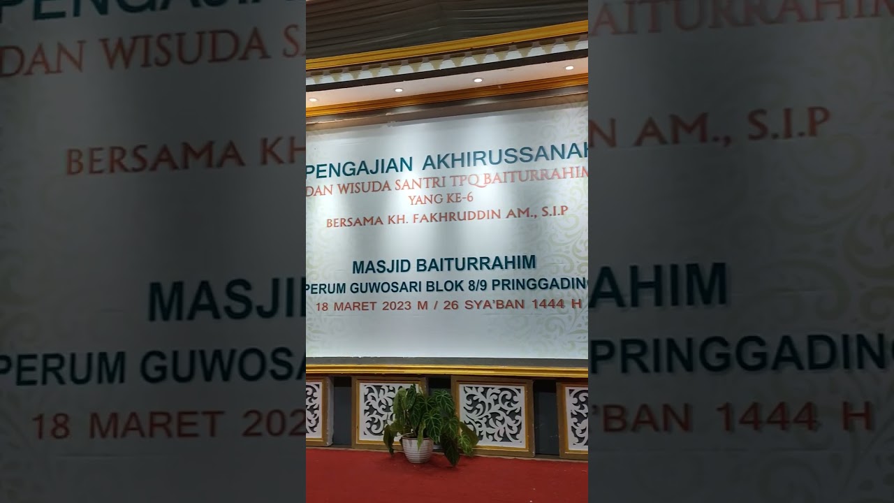 dekor mini pengajian wisuda