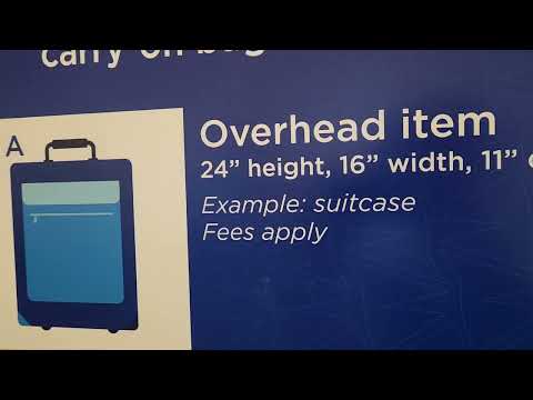 Sun Country Airline, carry-on allowance! Will your bag fit?