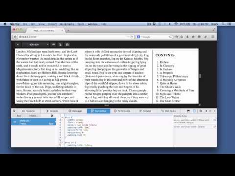 The media sidebar in the Firefox Developer Tools