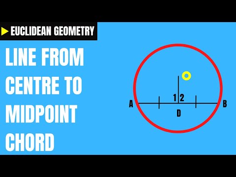 LINE FROM CENTRE TO MIDPOINT CHORD