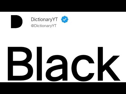 Black Meaning in English