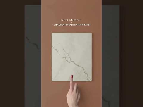 Cambria Quartz Designs Meet Pantone Color of the Year 2025: Mocha Mousse| Which Pairing Do You Love?