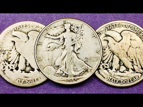 $75,000 1945 US Walking Liberty Half Dollars - United States WWII 50 Cents Coins