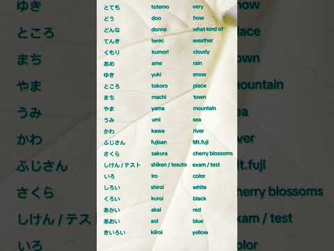 Japanese word meaning.