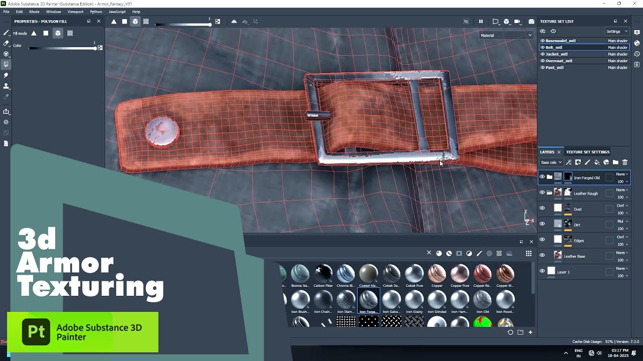 Armor - Texturing In Substance Painter || How To Texture an Armor - Tutorial