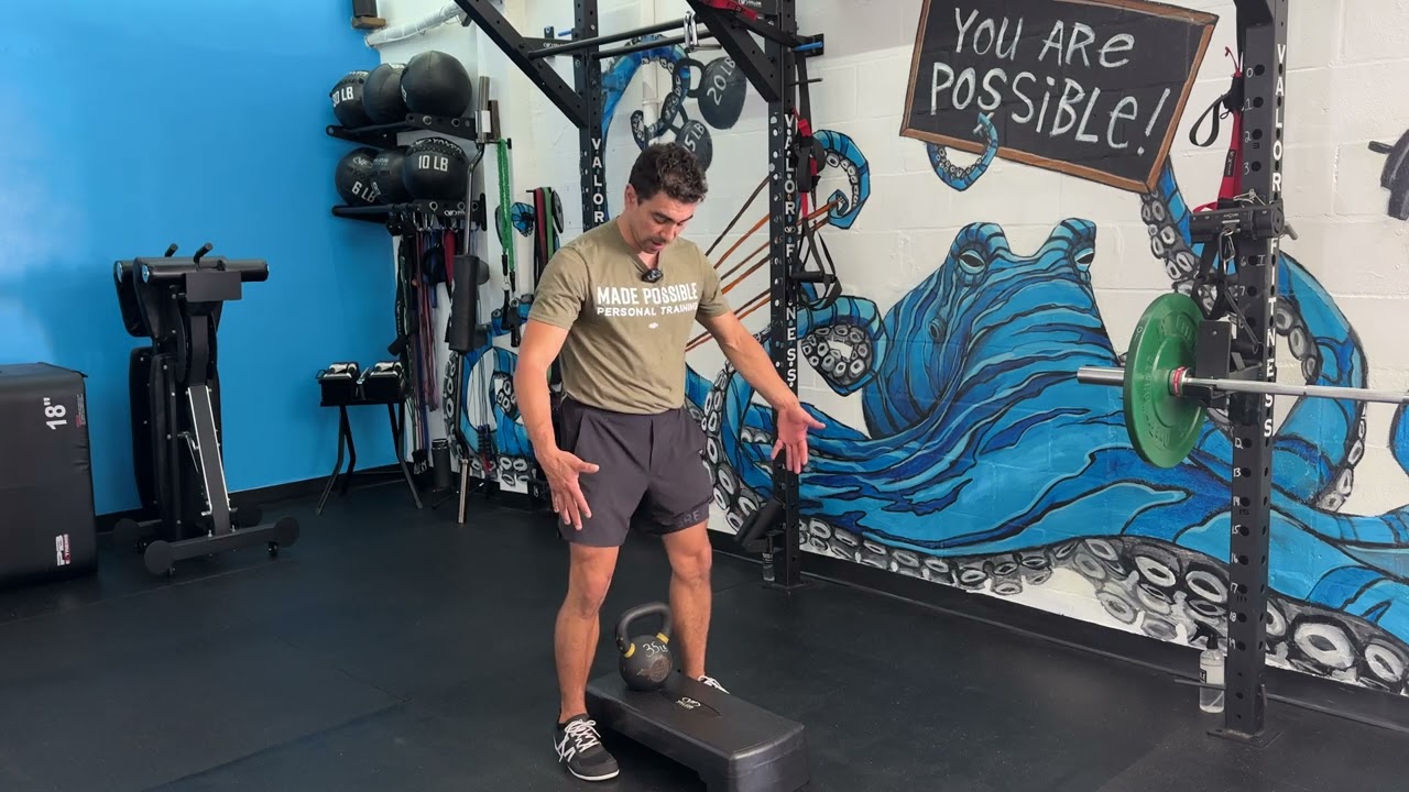 Elevated Kettlebell Deadlift