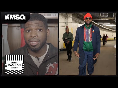 P.K. Subban Talks NBA, NHL & NFL Fashion | MSG Fashion Week