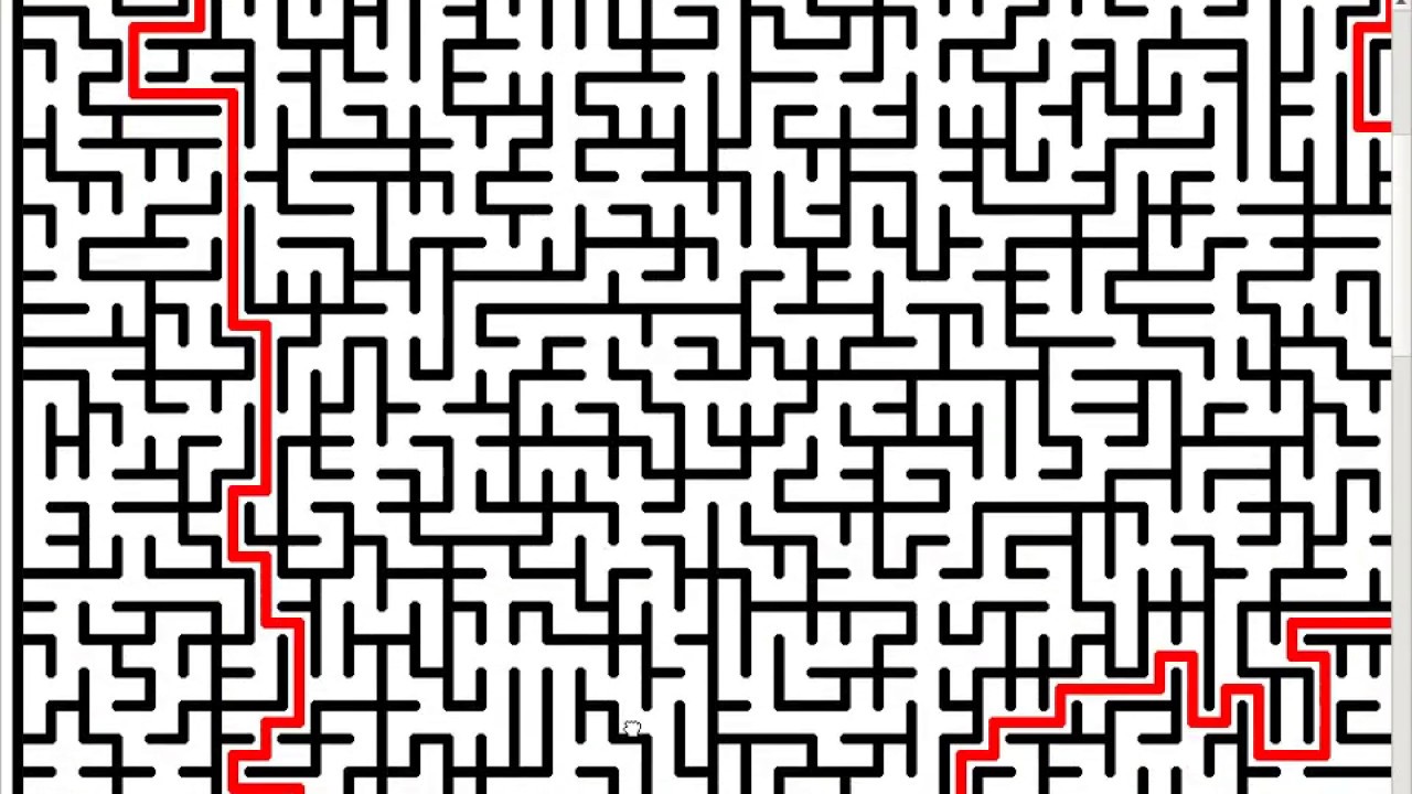 Maze Generator - Creating and concurrently solving large N-dimensional mazes