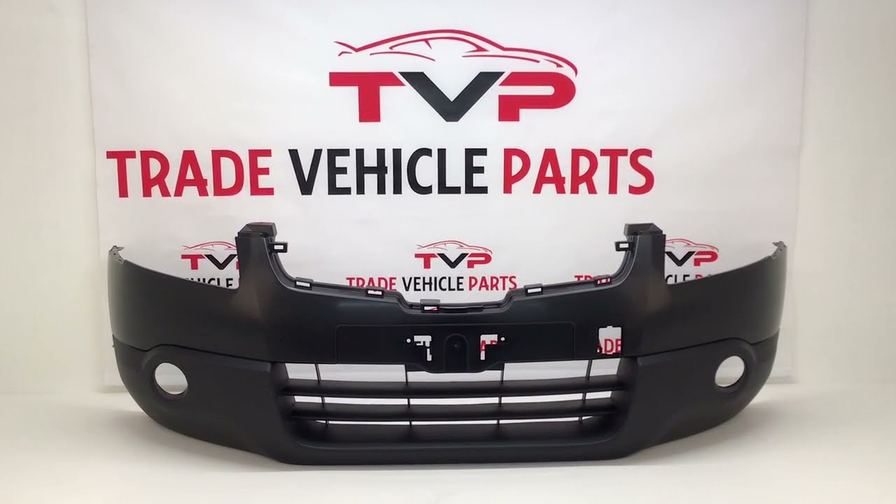 Nissan Qashqai 2007-2010 Front Bumper Mat-Black W/O Washer Or Pdc Holes