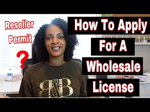 How to apply for a wholesale license? Reseller Permit Step by Step Online Demo!