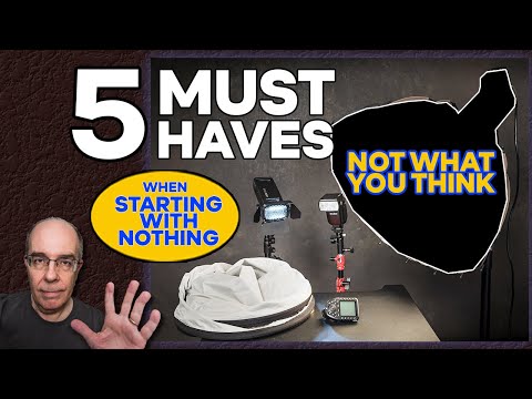 BEST beginner LIGHTING SETUP for product, stock and portrait photography