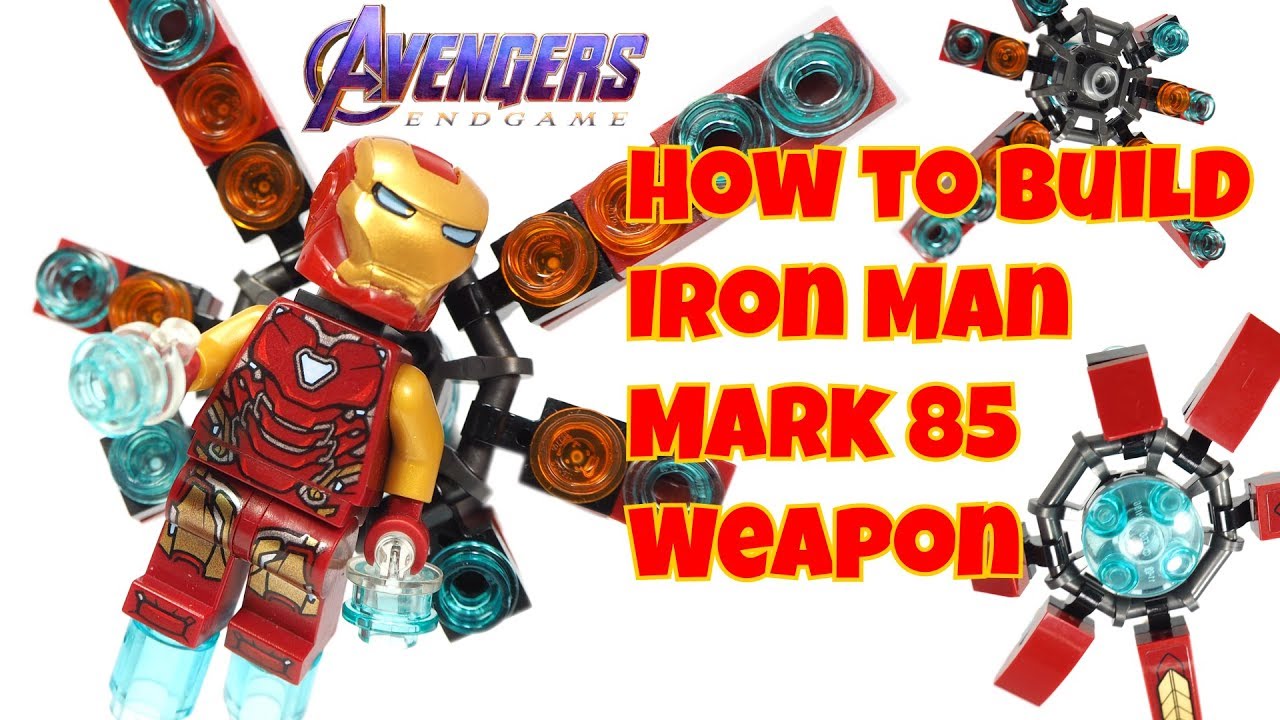 How to Build Lego Iron Man Weapons from Avengers Endgame Final Battle (Iron Man Mark 85 Weapon)