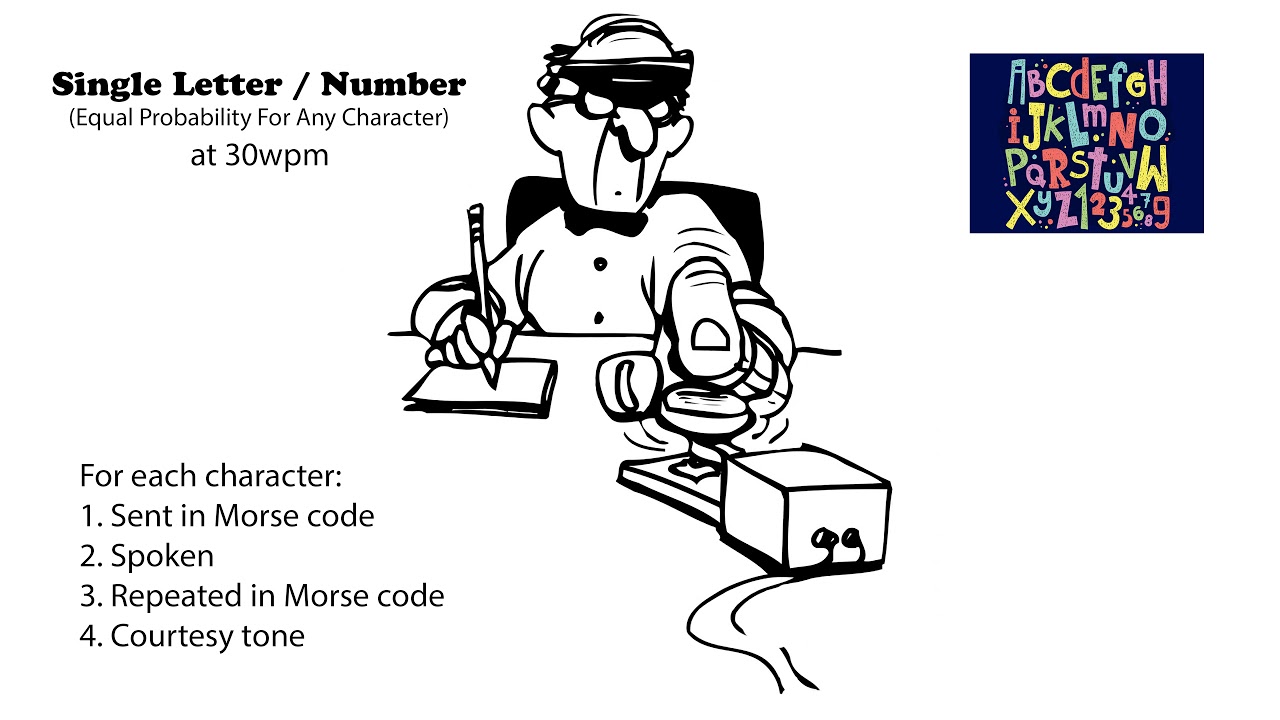 Single Letter-Number - 30wpm
