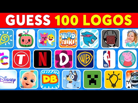 Guess The Youtube Channel Logo in 3 Seconds ▶️🔴 100 Famous Logos | Logo Quiz 2025