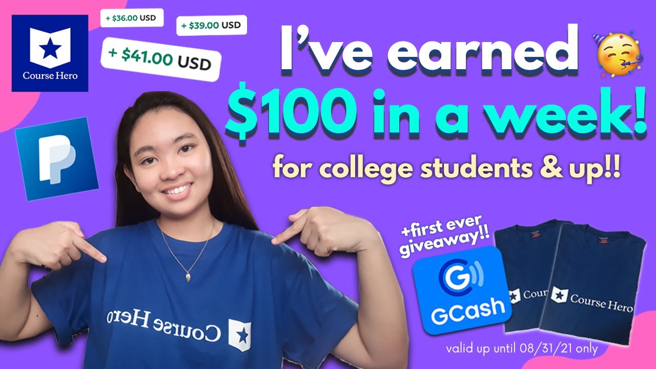 How I earned $100 in a Week!! Course Hero 2021 | PATutorials