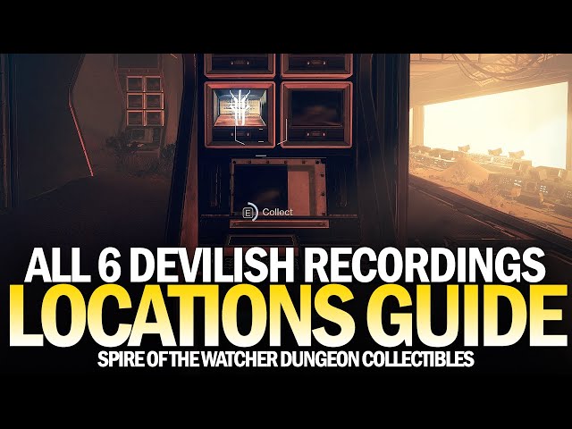 All recording locations in Destiny 2 Spire of the Watcher Dungeon