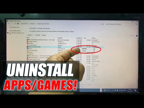 how to uninstall apps & games on windows pc?