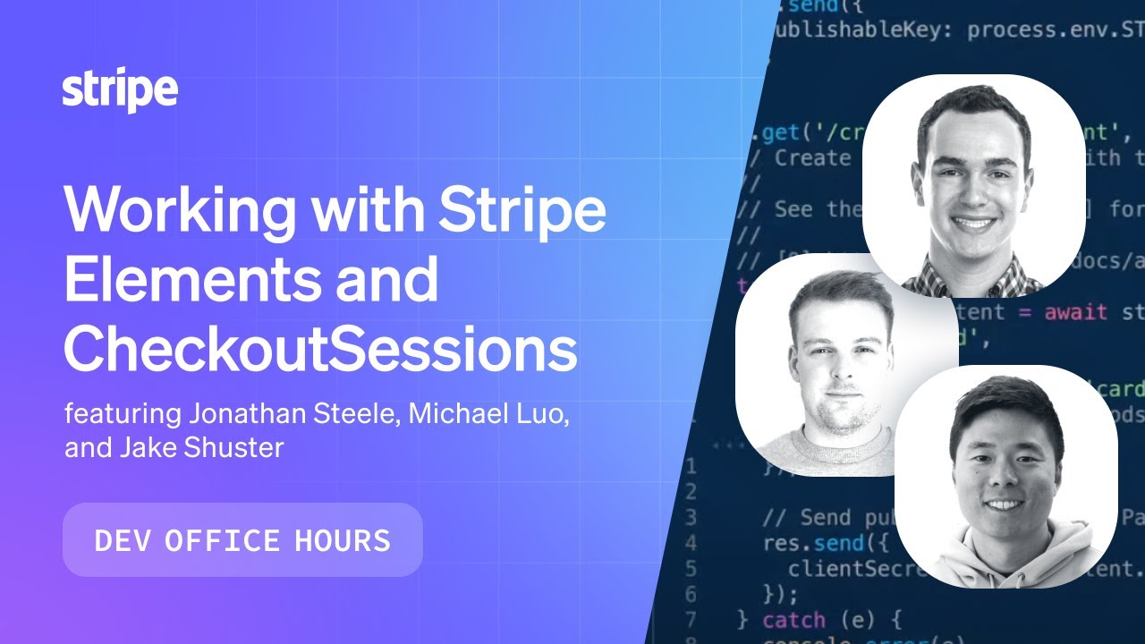 Working with Stripe Elements and Checkout Sessions