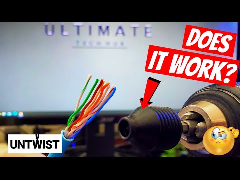 How To Make Network Cables Faster - Untwist Tool