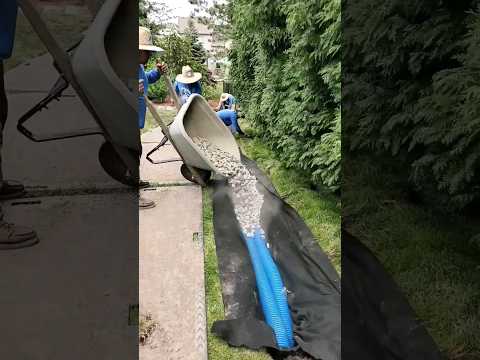 How to Build a French Drain that Lasts Forever in 50 seconds