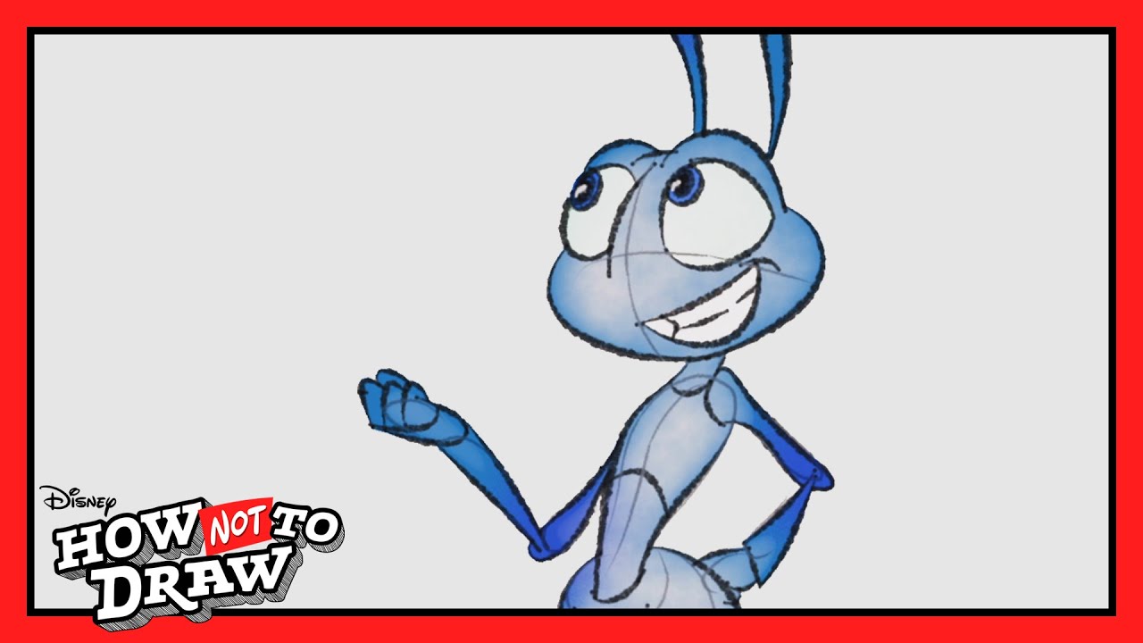 A Bug's Life Comes to Life! 🖌 | Flik | How NOT To Draw | @disneychannelanimation