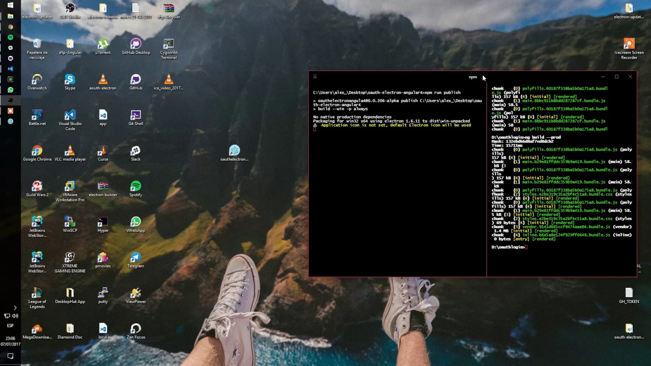 Electron Autoupdater + Angular + Github
