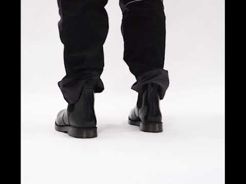Steel Toe Boots | Grafters RONALD Unisex Plain Air Cushion Sole Chelsea Boots Black
