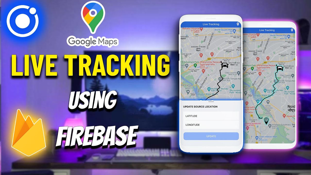 Ionic - Google Map Live Tracking using Firebase