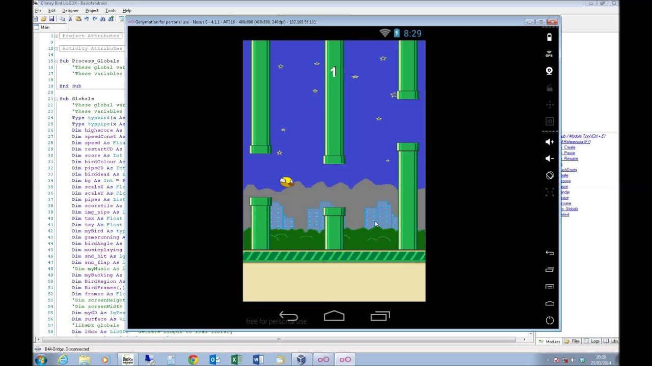 How to write Flappy Bird for Android - Basic4Android tutorial