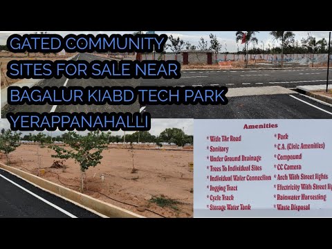 Gated community Sites for sale Electronic Khata Near KIABD TECH PARK BAGLUR 30*40 Approved