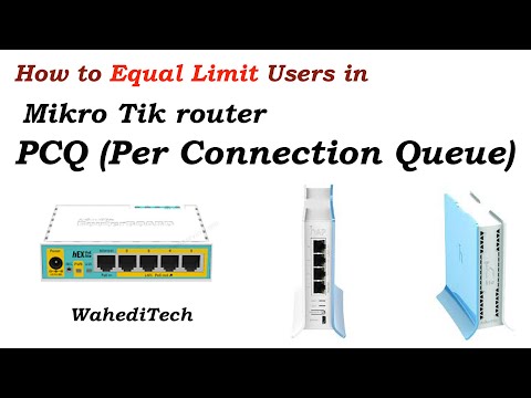 PCQ Equal Limite محدود کردن اینترنت بین یوزر ها به روش مساویانه با استفاد از PCQ