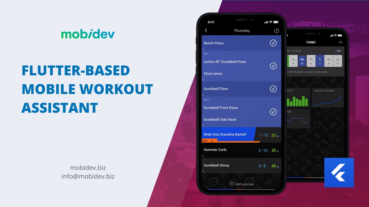 Flutter Demo App Example: Mobile Workout Assistant